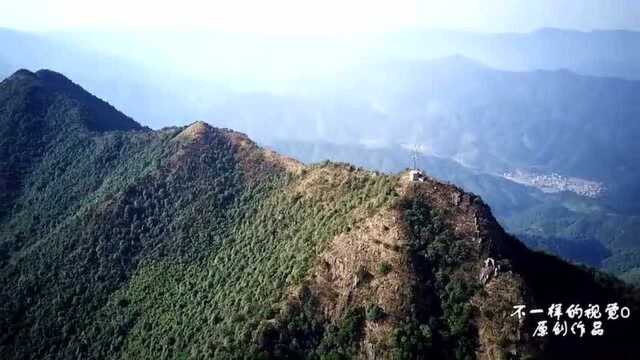 The drone aerial photography of the Guangxi Shenshan Signal Tower, know ...