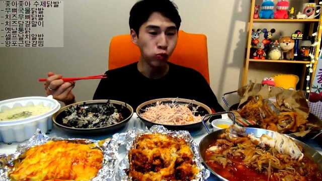 Eat and broadcast: Big stomach king Mercedes-Benz brother eat chicken ...