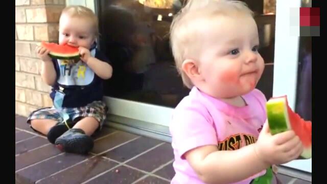 Funny video of little baby, baby looks like watermelon - Watch HD Video ...