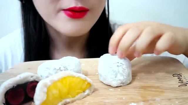 Korean food broadcast JANE ASMR pineapple cherry banana fruit Dafu ...