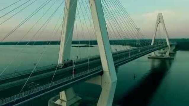 Aerial photography China: Hainan Wenchang Qingyu Bridge, which is ...