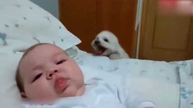In order to take a look at the little baby sleeping in the bed, the ...