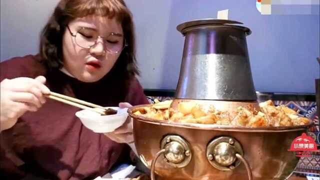 Eat the big stomach king, the northeast meat meat sister eats the ...