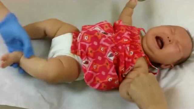 Four months baby vaccination, a needle to cry, heartbreaking, really ...